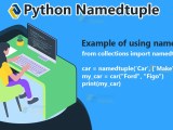 Namedtuple In Python Python Geeks