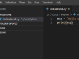 Python Hello World Program Step By Step Using Pycharm Visual Studio