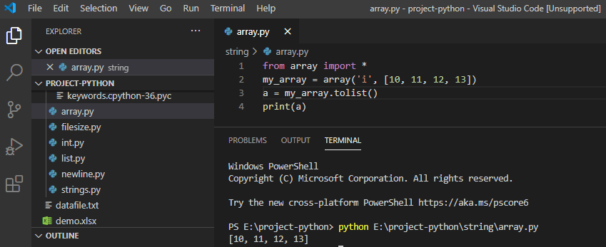 Python Array With Examples - Python Guides