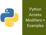 Python Access Modifiers Examples Python Guides