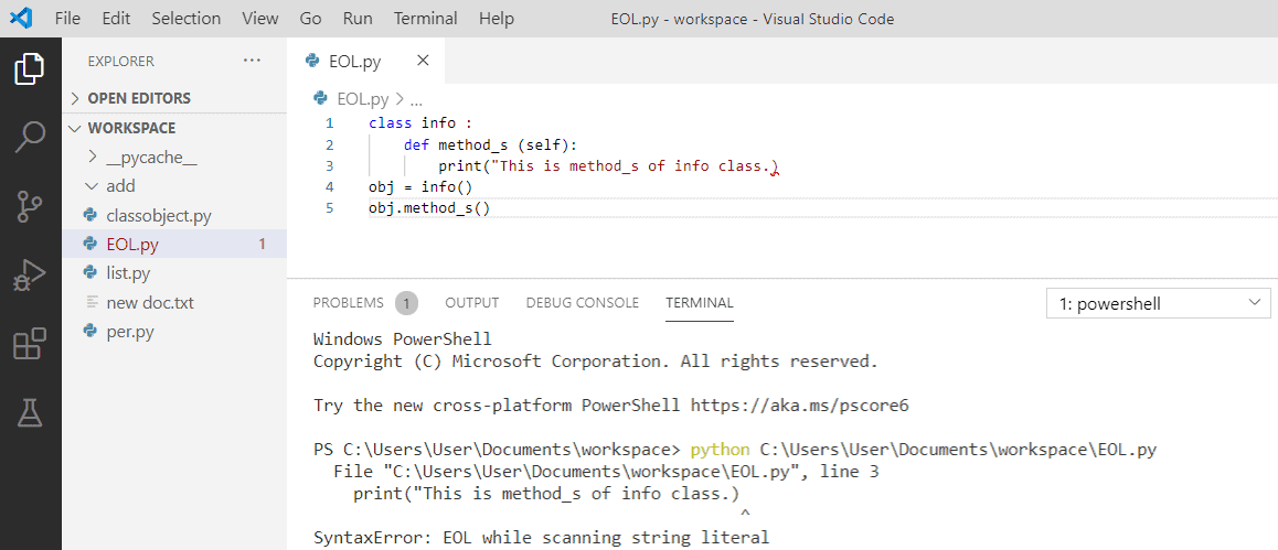 Unexpected EOF While Parsing Python - Python Guides