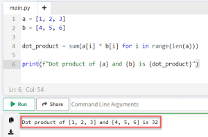 Dot Product And Cross Product In Python - Python Guides