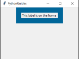 Python Tkinter Frame Python Guides