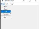 Python Tkinter Menu Bar How To Use Python Guides