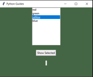 Python Tkinter Listbox - How To Use - Python Guides