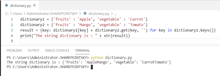 Python Concatenate Dictionary + Examples - Python Guides