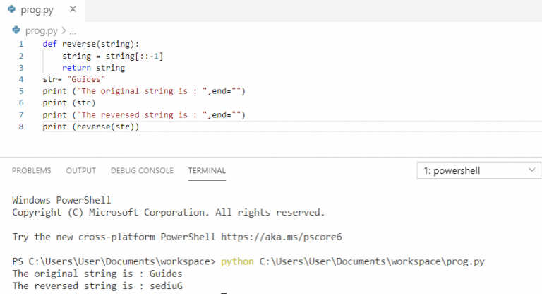 Python Program To Reverse A String With Examples - Python Guides