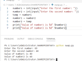 How To Swap Two Numbers In Python Various Examples Python Guides