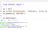 Python Tkinter Title Detailed Tutorial Python Guides