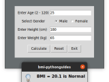 Bmi Calculator Using Python Tkinter Complete Example Python Guides