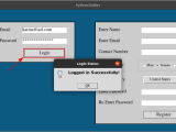 Registration Form In Python Using Tkinter Login Page In Python