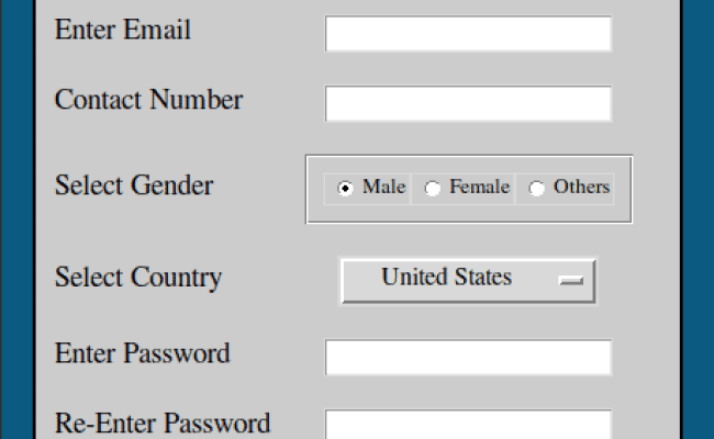 How To Create A Simple Registration Form Using Tkinter In Python Nbkomputer