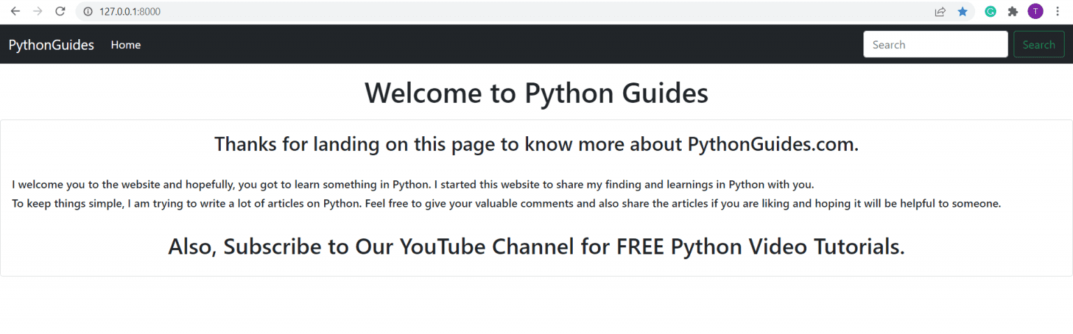Outputting Python To Html Django - Python Guides