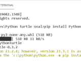 Python Turtle Cheat Sheet