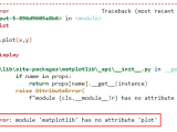 Module Matplotlib Has No Attribute Plot