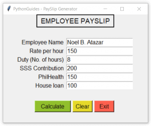 How To Generate Payslip Using Python Tkinter + Video Tutorial - Python Guides