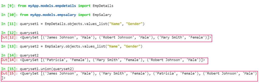 Union Operation On Models Django - Python Guides