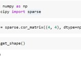 Python Scipy Sparse Csr Matrix Python Guides