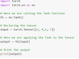 Pytorch Tanh Python Guides