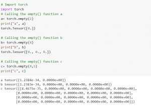 Create PyTorch Empty Tensor - Python Guides