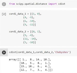 Python Scipy Spatial Distance Cdist [With 8 Examples] - Python Guides