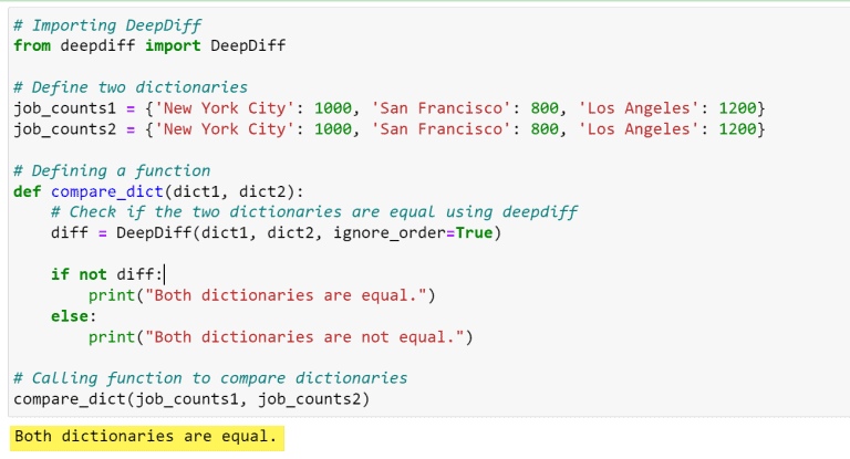 How To Compare Two Dictionaries In Python - Python Guides