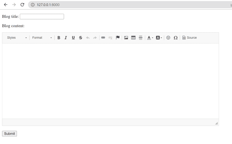 How To Use CKEditor In Django? - Python Guides