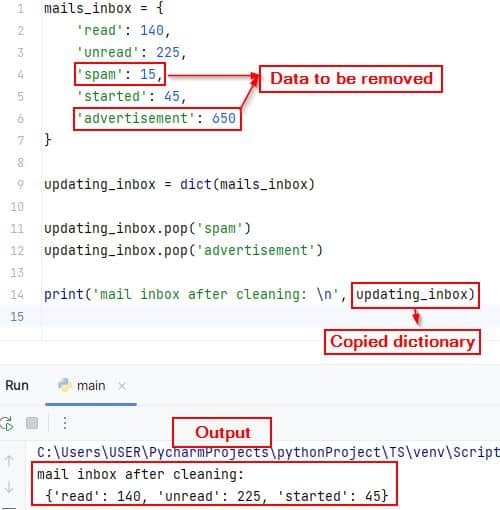 How To Copy A Python Dictionary Without Some Of Its Keys? - Python Guides