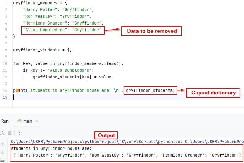 How To Copy A Python Dictionary Without Some Of Its Keys? - Python Guides