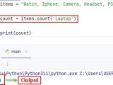 Count Function In Python String