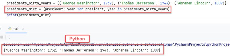 Python Dictionary Comprehension [7 Methods] - Python Guides