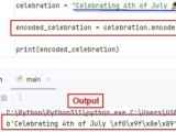 Python Strings Encode Method