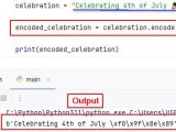 Encode Function In Python String Python Guides