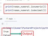 Isdecimal Method In Python String