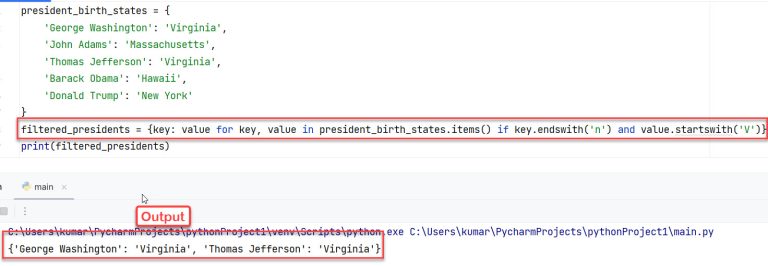Filter Dictionary Python [3 Methods+ Examples] - Python Guides