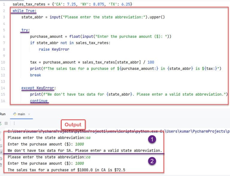 Try Except In While Loop Python - Python Guides