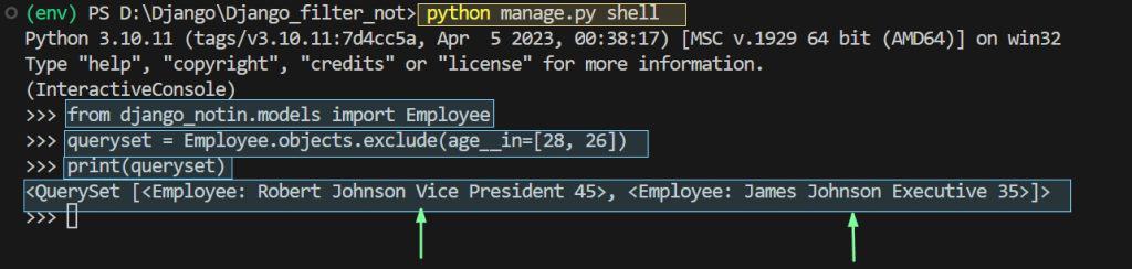 Python Filter Not In Django - Python Guides