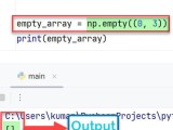 Create An Empty Array Using Numpy In Python
