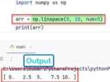 Numpy S Linspace Function In Python