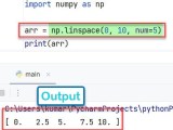 Numpy S Linspace Function In Python
