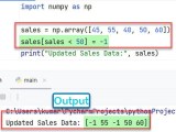 Replace Values In Numpy Array By Index In Python