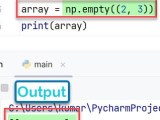 Create An Empty Array Using Numpy In Python