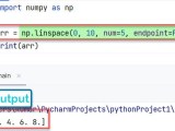 Numpy S Linspace Function In Python
