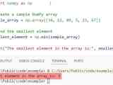 Python Program To Find The Smallest Element In A Numpy Array