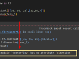 Fix Attributeerror Module Tensorflow Has No Attribute Dimension