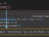 Attributeerror Module Tensorflow Has No Attribute Variable Scope