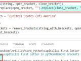 Remove Brackets From Python Strings