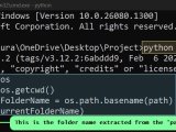 How To Get The Current Folder Name In Python