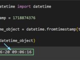 How To Convert Int To Datetime Python