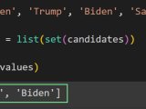 Python Get Unique Values In List